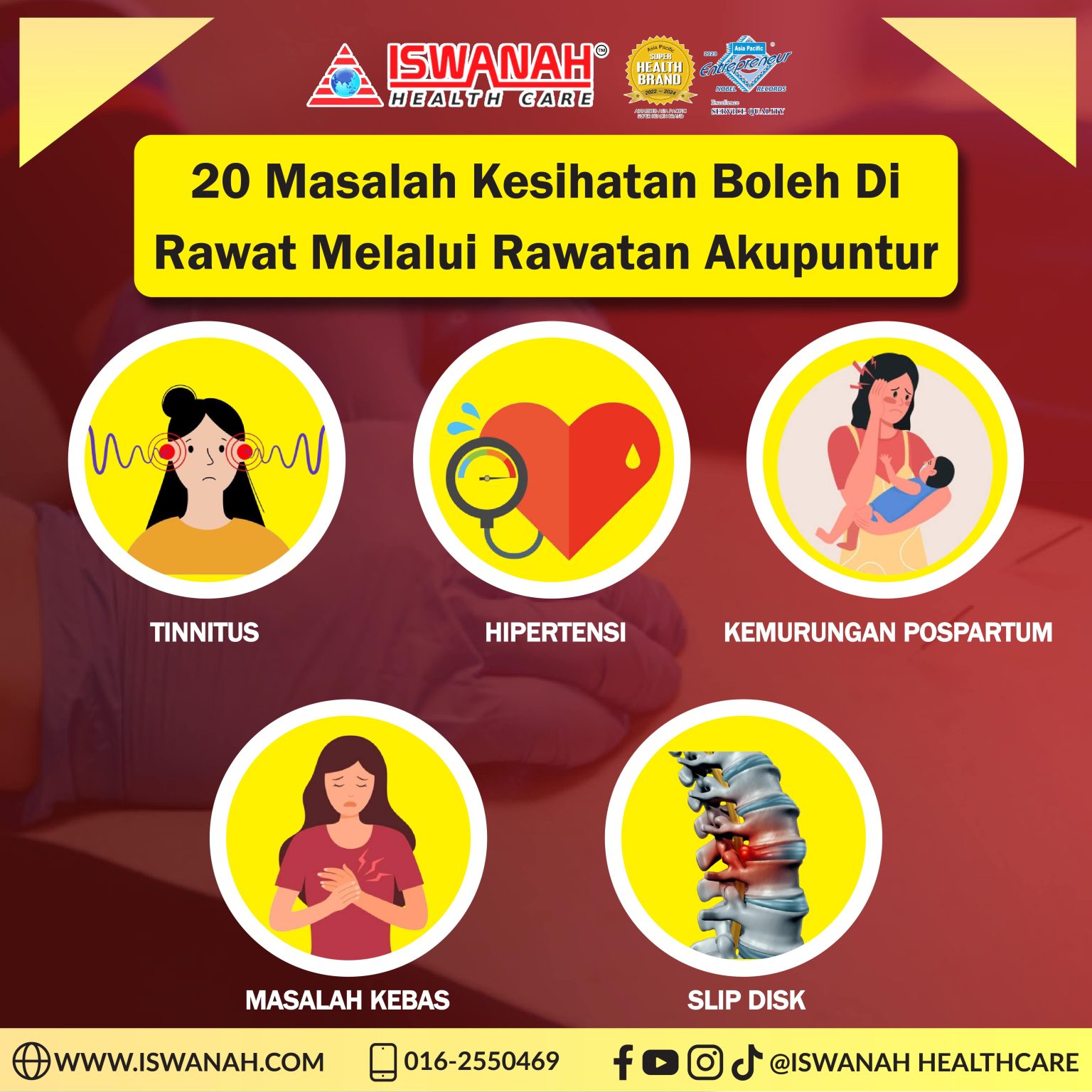 20 Masalah Kesihatan Boleh Di Rawat Melalui Rawatan Akupuntur - Iswanah ...